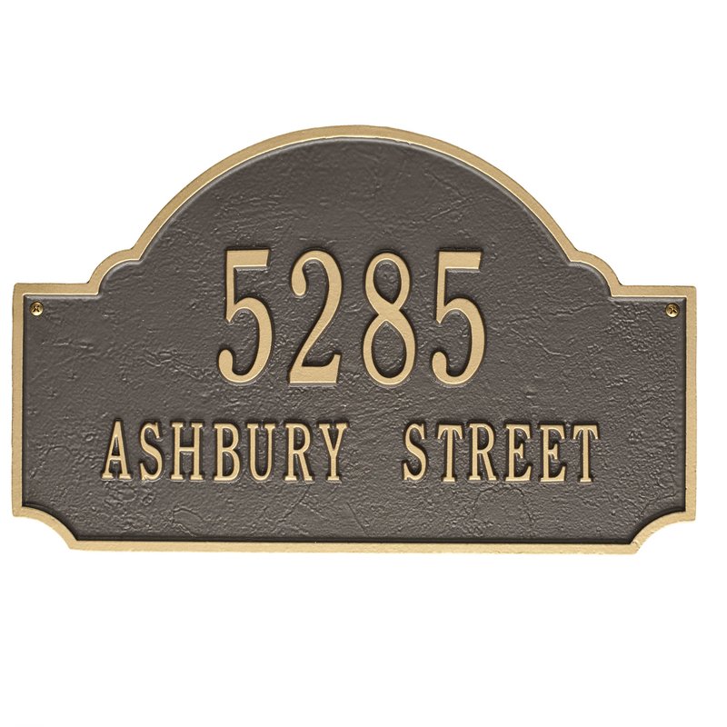 Custom Outdoor Wall Address Plaques | Magnificent Mailboxes & Signs, LLC